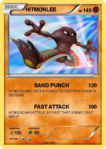 Pokémon HITMONLEE 116 116 - SAND PUNCH - My Pokemon Card