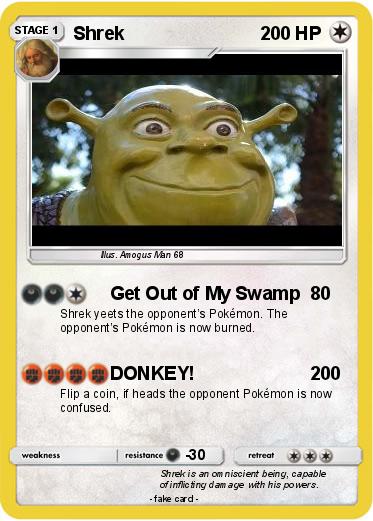 Pokémon Shrek 1732 1732 - Get Out of My Swamp - My Pokemon Card