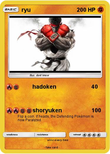 Pokémon ryu 402 402 - hadoken - My Pokemon Card