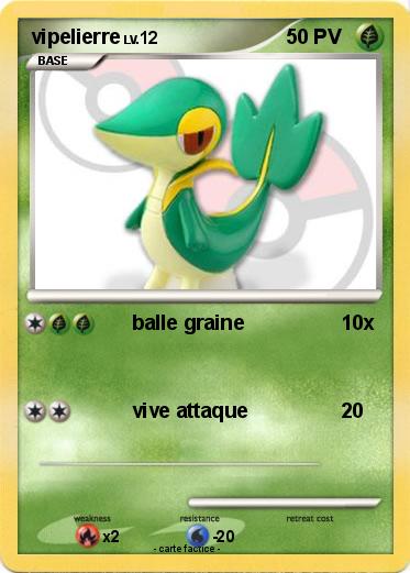 Pokémon vipelierre 18 18 - balle graine - Ma carte Pokémon