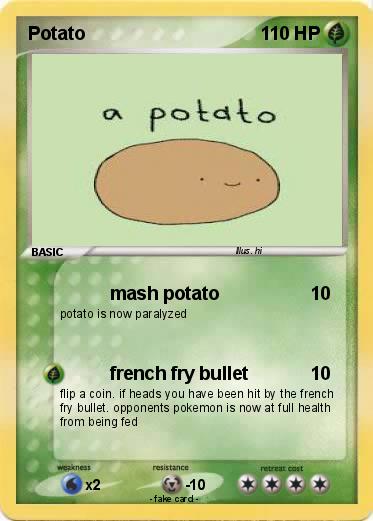 Pokémon Potato 338 338 - mash potato - My Pokemon Card