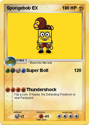 Pokémon Spongebob EX 12 12 - Super Bolt - My Pokemon Card