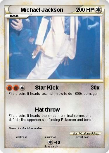 Pokémon Michael Jackson 721 721 - Star Kick - My Pokemon Card