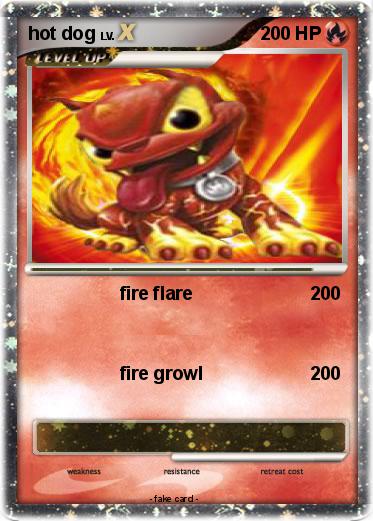 Pokémon hot dog 308 308 - fire flare - My Pokemon Card