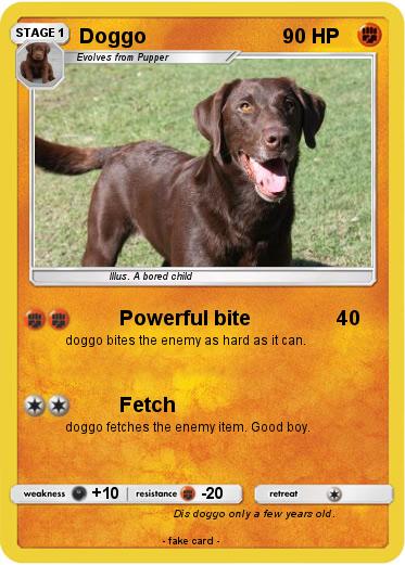 Pokémon Doggo 56 56 - Powerful bite - My Pokemon Card