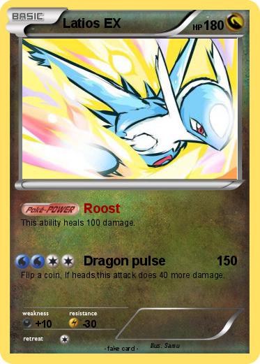 Pokémon Latios EX 109 109 - Roost - My Pokemon Card