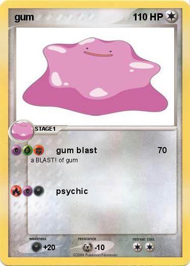 Pokémon gum - gum blast - My Pokemon Card