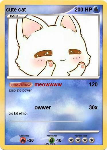 Pokémon cute cat 217 217 - meowwww - My Pokemon Card