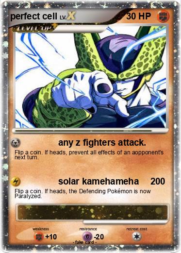 Pokémon perfect cell 89 89 - any z fighters attack. - My Pokemon Card