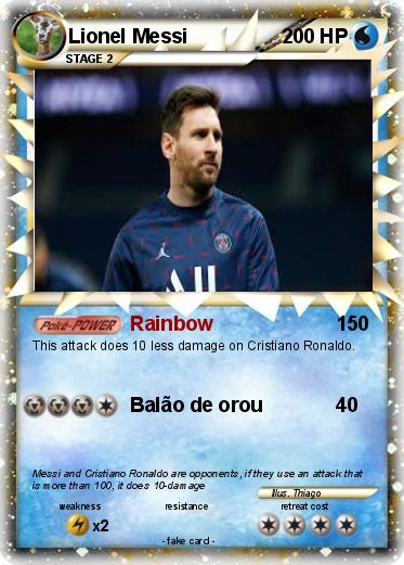 Pokémon Lionel Messi 600 600 - Rainbow - My Pokemon Card