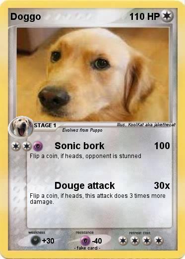 Pokémon Doggo 59 59 - Sonic bork - My Pokemon Card