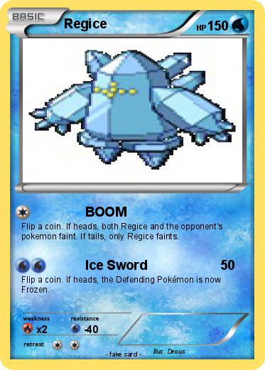 Pokémon Regice 501 501 - BOOM - My Pokemon Card