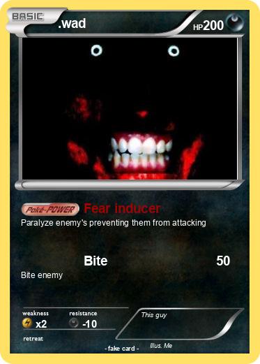 Pokémon wad 5 5 - Fear inducer - My Pokemon Card