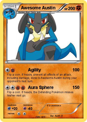Pokémon Awesome Austin 1 1 - Agility - My Pokemon Card