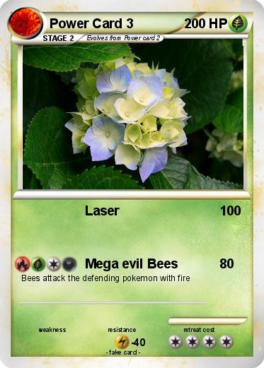 Pokémon Power Card 3 1 1 - Laser - My Pokemon Card