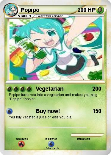 Pokémon Popipo - Vegetarian - My Pokemon Card