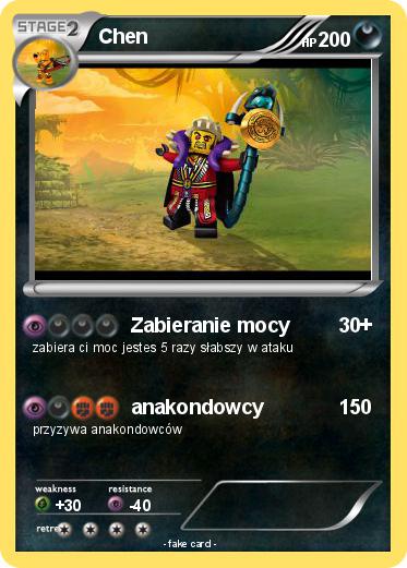 Pokémon Chen 22 22 - Zabieranie mocy - Twoja własna karta pokemon