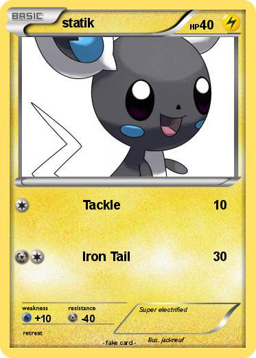 Pokémon statik 2 2 - Tackle - My Pokemon Card