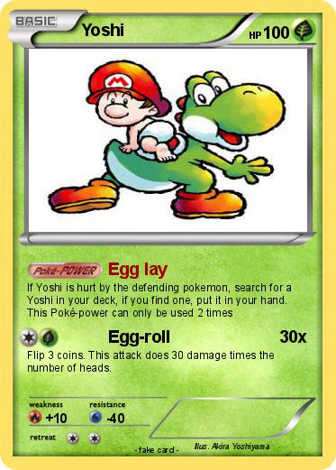 Pokémon Yoshi 3739 3739 - Egg lay - My Pokemon Card