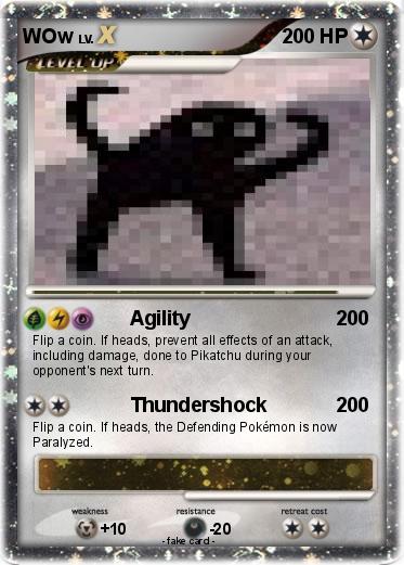 Pokémon WOw 255 255 - Agility - My Pokemon Card