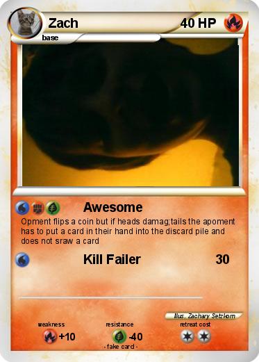 Pokémon Zach 196 196 - Awesome - My Pokemon Card