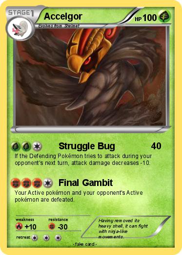 Pokémon Accelgor 38 38 - Struggle Bug - My Pokemon Card