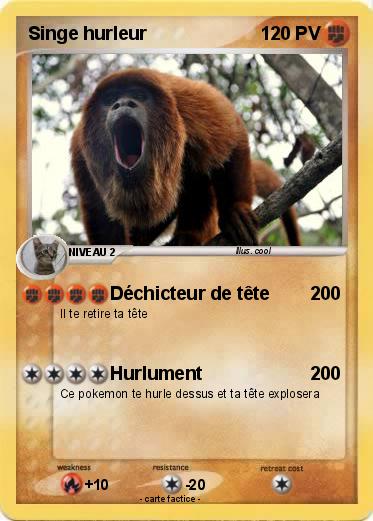Pokémon Singe hurleur - Déchicteur de tête - Ma carte Pokémon