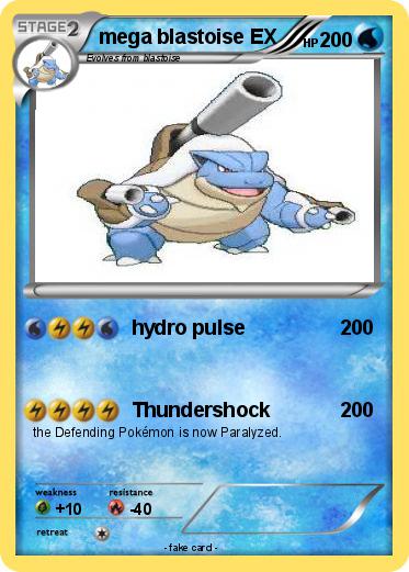 Pokémon mega blastoise EX 58 58 - hydro pulse - My Pokemon Card