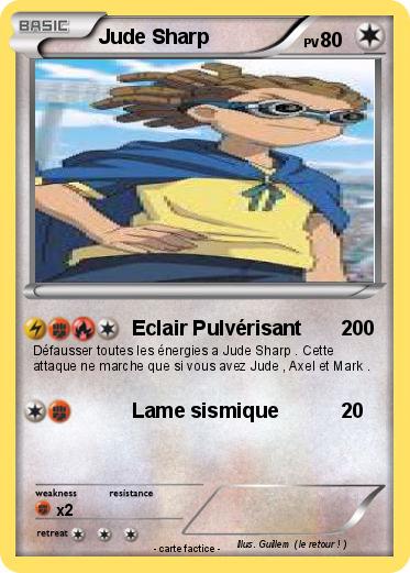 Pokémon Jude Sharp 124 124 - Eclair Pulvérisant - Ma carte Pokémon