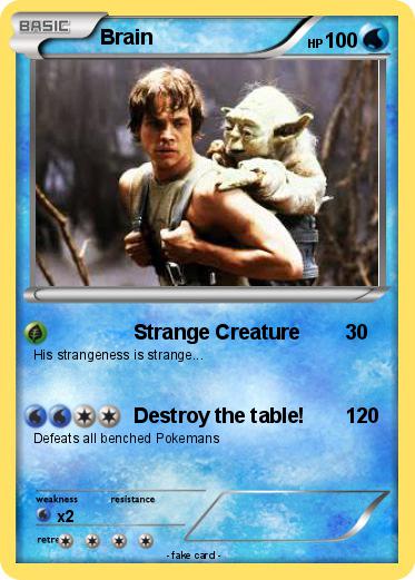 Pokémon Brain 150 150 - Strange Creature - My Pokemon Card