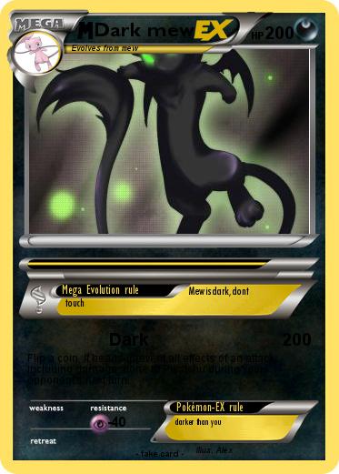 Pokémon Dark mew 301 301 - Dark - My Pokemon Card