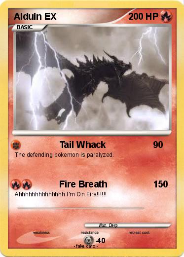 Pokémon Alduin EX 2 2 - Tail Whack - My Pokemon Card