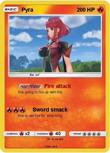 Pokémon Pyra 9 9 - Fire attack - My Pokemon Card