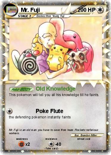 Pokémon Mr Fuji - Old Knowledge - My Pokemon Card