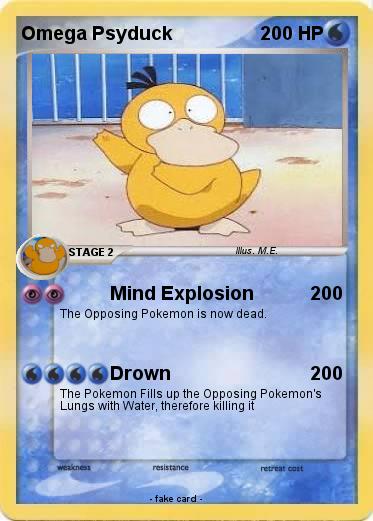 Pokémon Omega Psyduck - Mind Explosion - My Pokemon Card