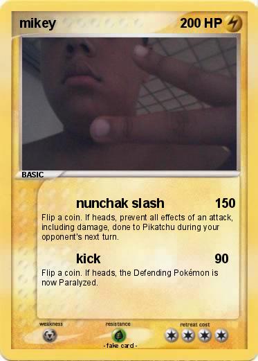 Pokémon mikey 248 248 - nunchak slash - My Pokemon Card