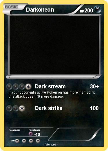 Pokémon Darkoneon - Dark stream - My Pokemon Card