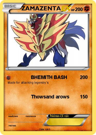 Pokémon ZAMAZENTA 56 56 - BHEMITH BASH - My Pokemon Card