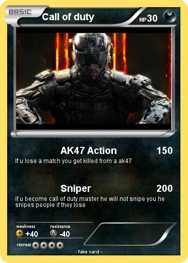 Pokémon Call of duty 680 680 - AK47 Action - My Pokemon Card