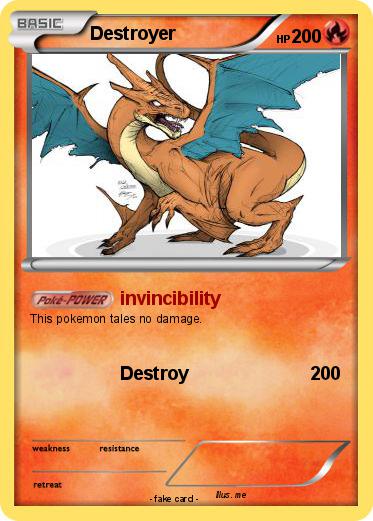 Pokémon Destroyer 746 746 - invincibility - My Pokemon Card