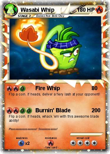 Pokémon Wasabi Whip - Fire Whip - My Pokemon Card