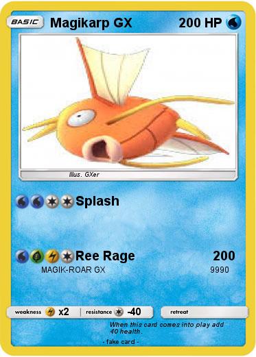 Pokémon Magikarp GX 8 8 - Splash - My Pokemon Card