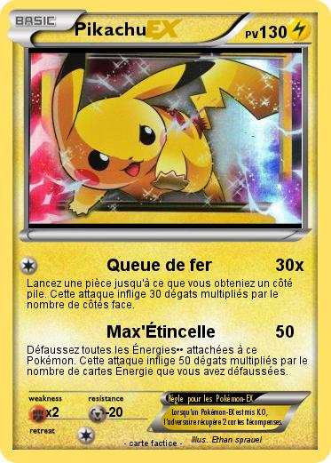 Pokémon Pikachu 20281 20281 - Queue de fer - Ma carte Pokémon