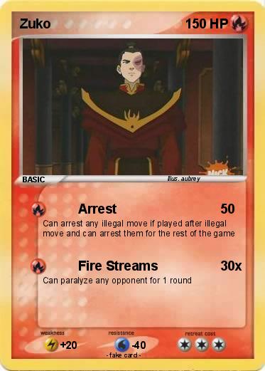 Pokémon Zuko 68 68 - Arrest - My Pokemon Card