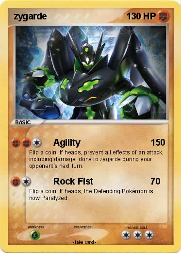 Pokémon zygarde 635 635 - Agility - My Pokemon Card