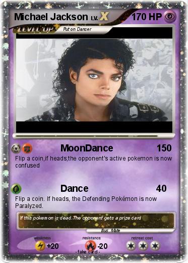 Pokémon Michael Jackson 1440 1440 - MoonDance - My Pokemon Card