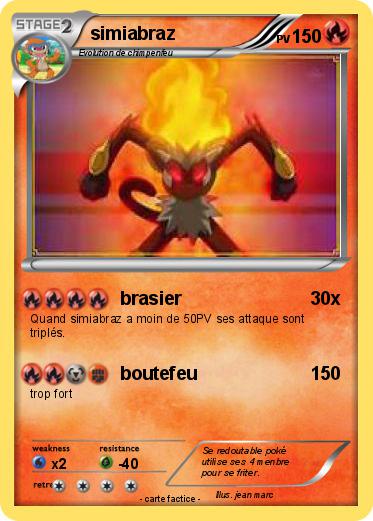 Pokémon simiabraz 789 789 - brasier - Ma carte Pokémon