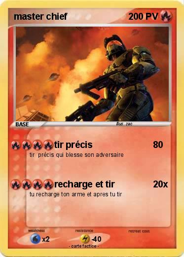 Pokémon master chief 420 420 - tir précis - Ma carte Pokémon