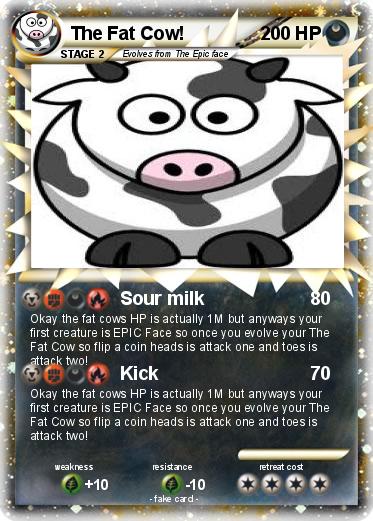 Pokémon The Fat Cow - Sour milk - My Pokemon Card
