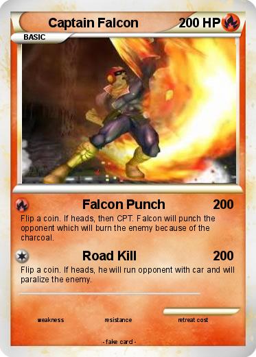 Pokémon Captain Falcon 242 242 - Falcon Punch - My Pokemon Card